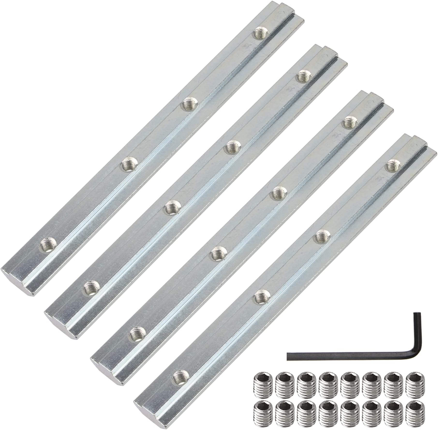 Amazon.com: uxcell Straight Line Connector, 7 Inch Joint Bracket with ...