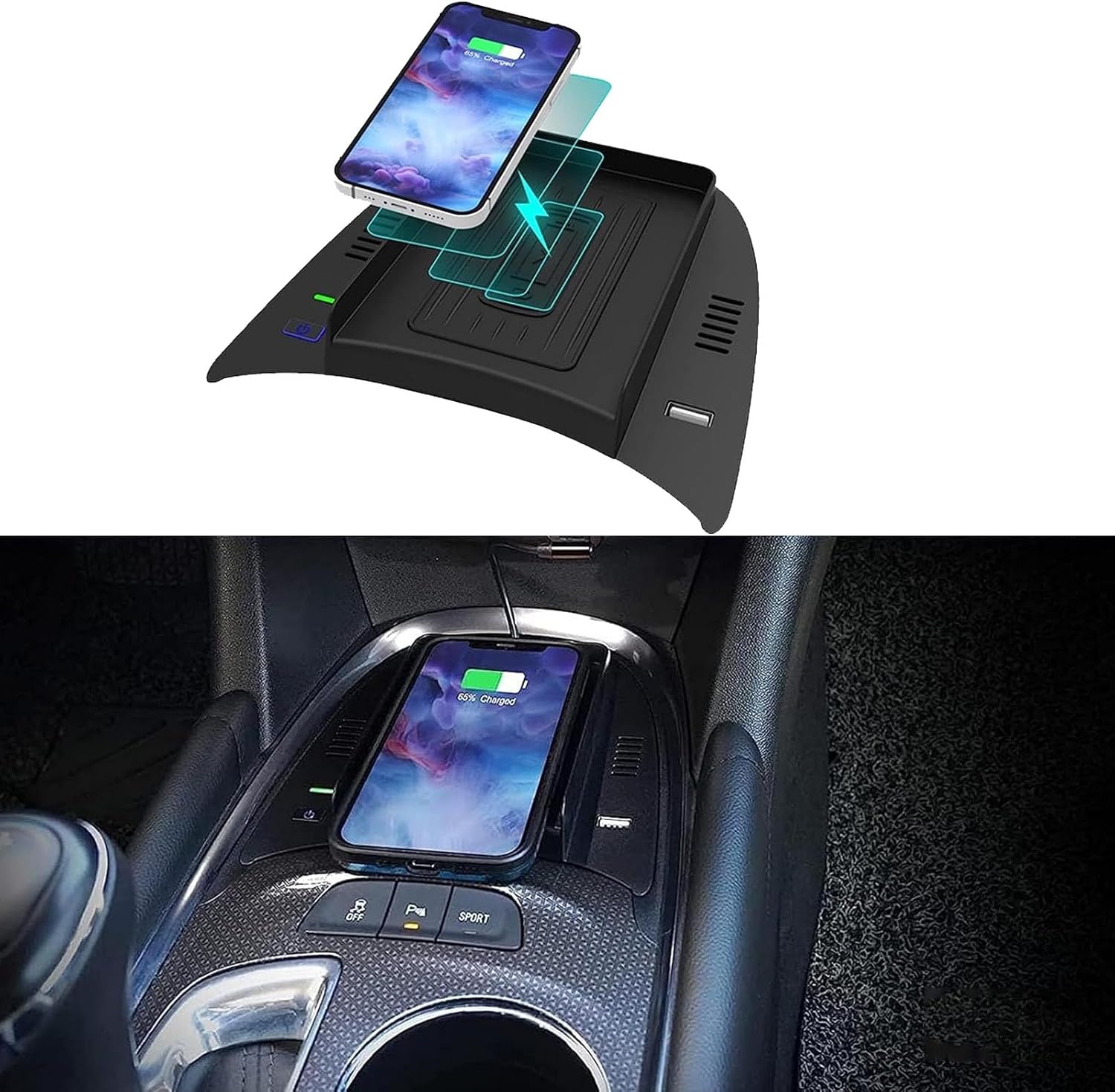 Amazon.com: Wkopet Wireless Car Charger for Chevrolet Malibu XL 2017 ...
