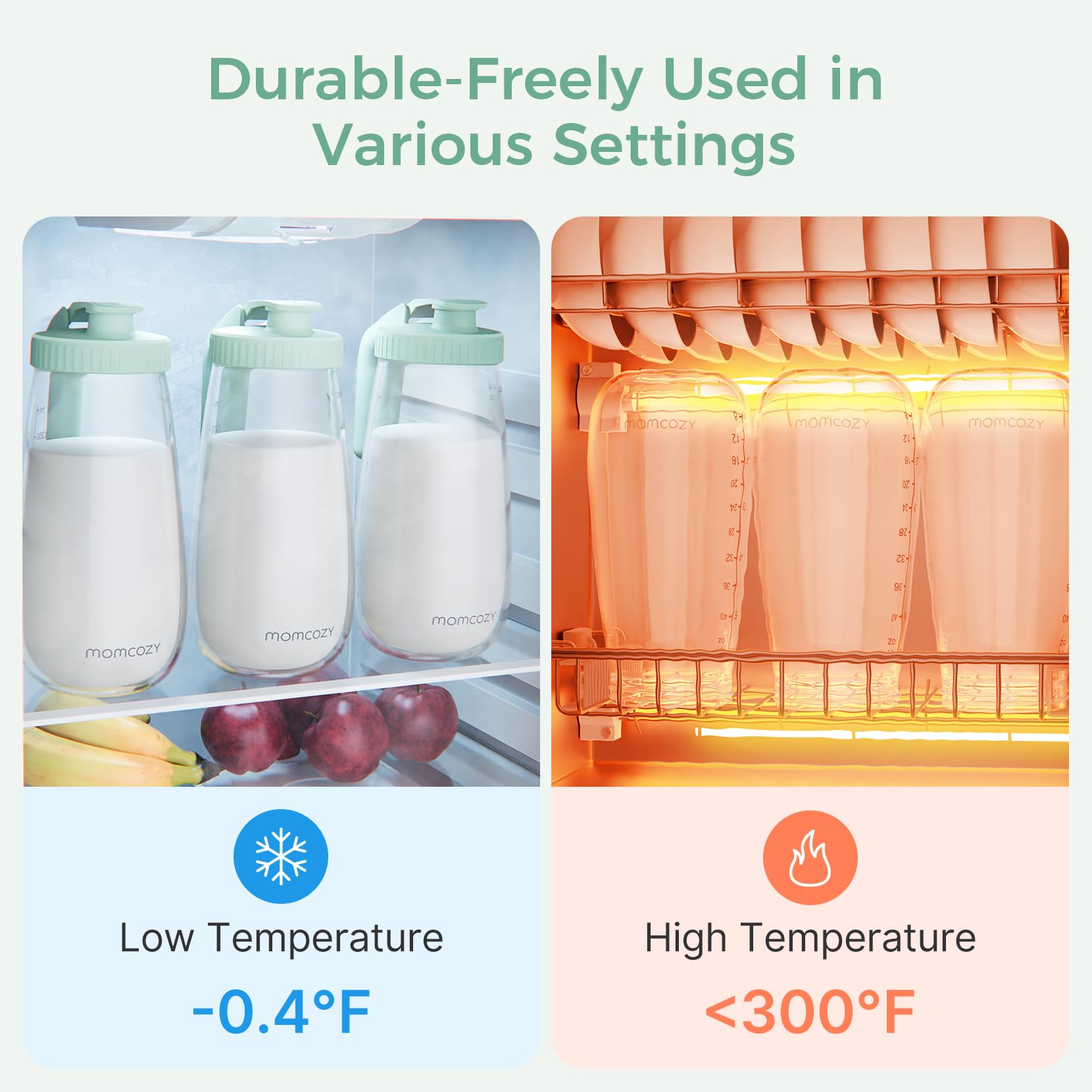 Snapklik.com : Momcozy Glass Breast Milk Pitcher, Formula Breastmilk ...