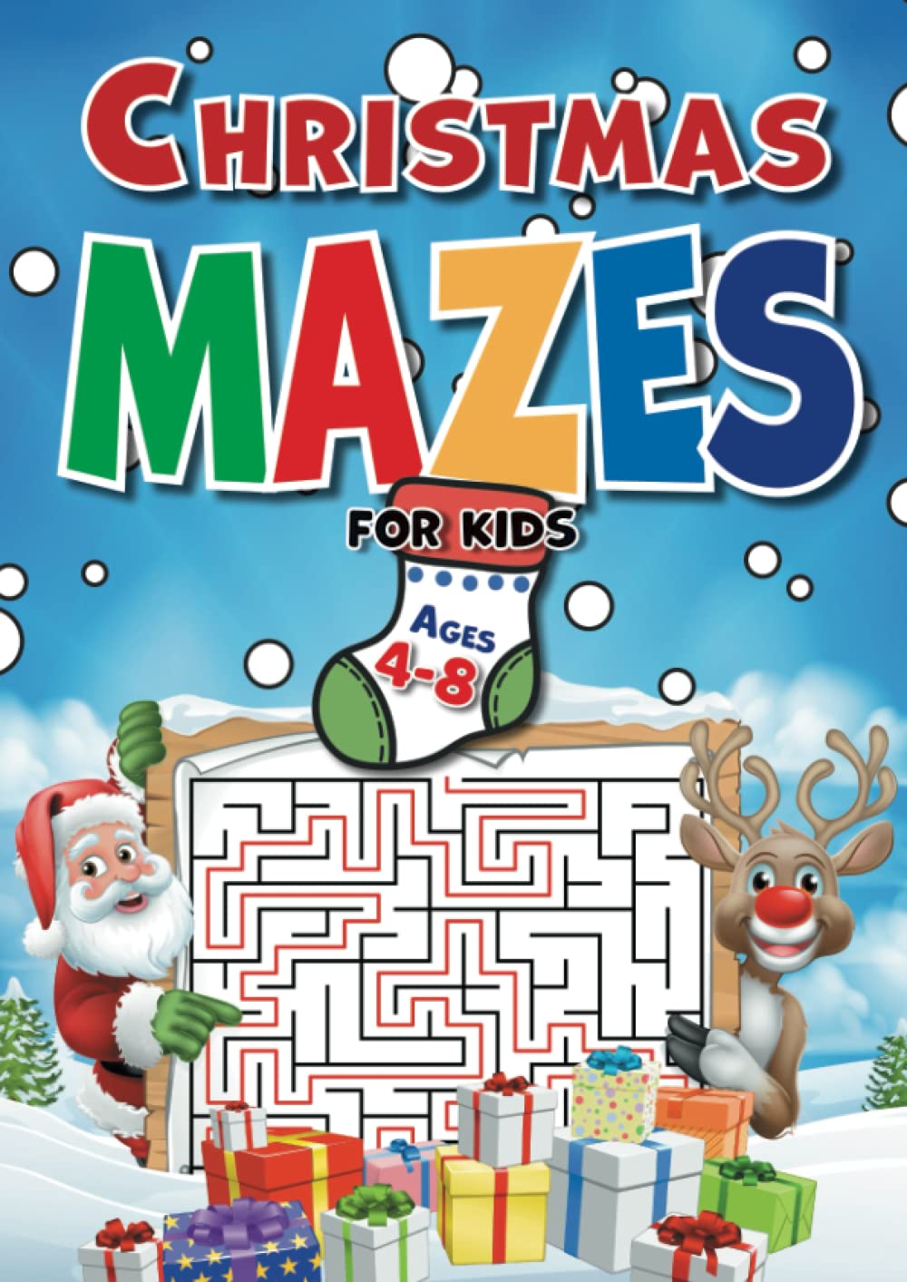 Amazon.com: Christmas Mazes For Kids Ages 4-8: 90+ Mazes Over 3 ...