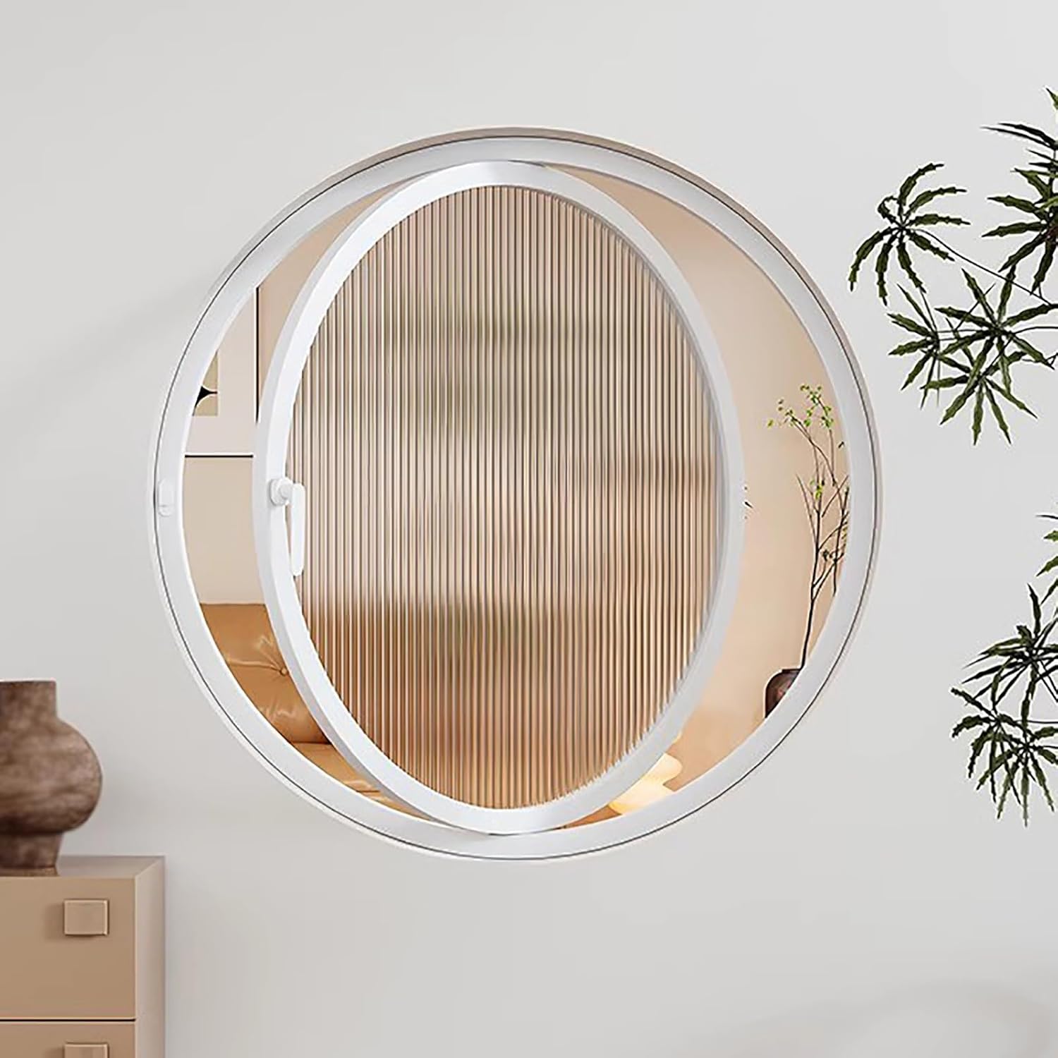 Amazon.com: Round Rotating Glass Windows - 360° Rotatable Ventilation ...