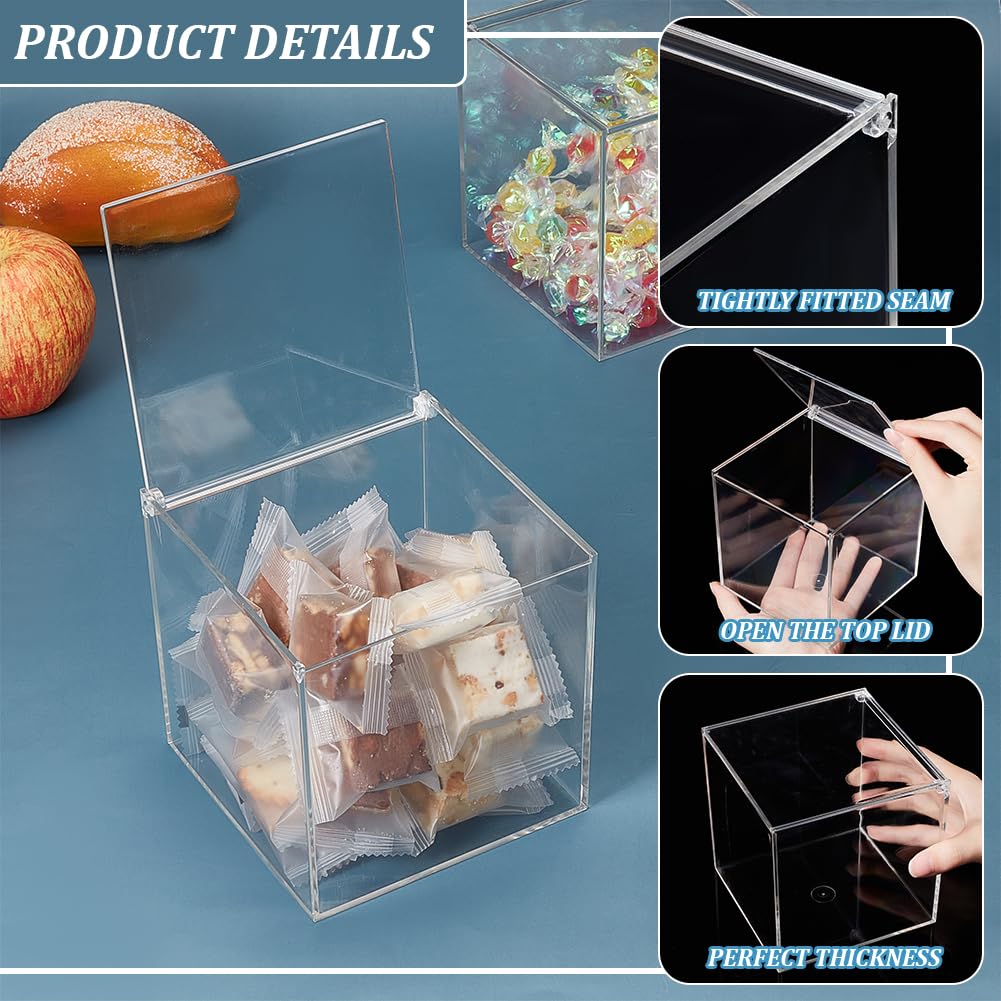 Acrylic Boxes With Hinged Lids Lucite Box 4