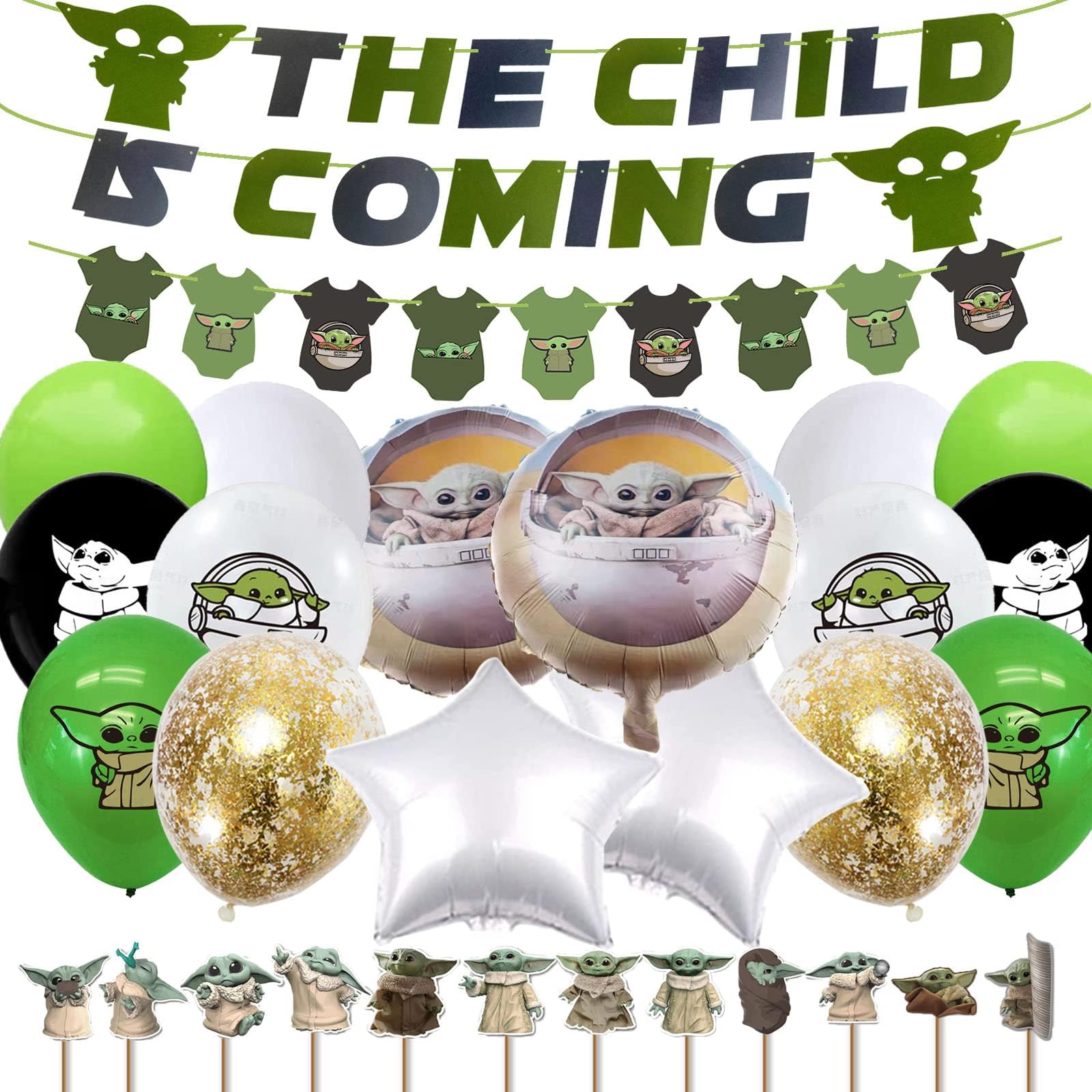 Amazon.com: Star War It’s A Boy Decorations Set, Star Wars Baby Shower ...