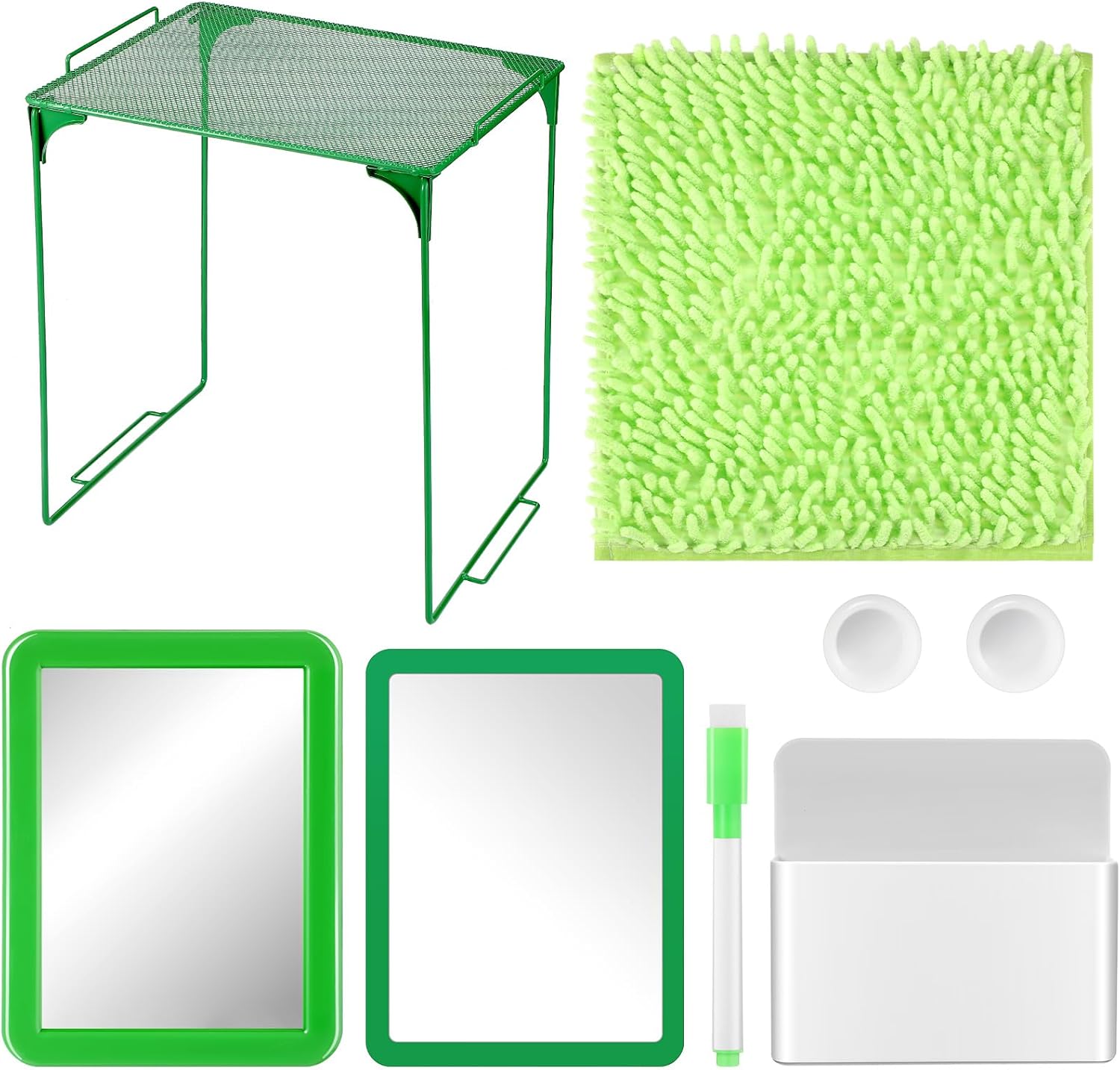 Amazon.com: Maxcheck 8 Pcs Locker Accessories Set Locker Rug Magnetic ...