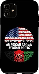 Amazon.com: iPhone 11 American Grown Afghan Roots Flag Afghanistan Case ...