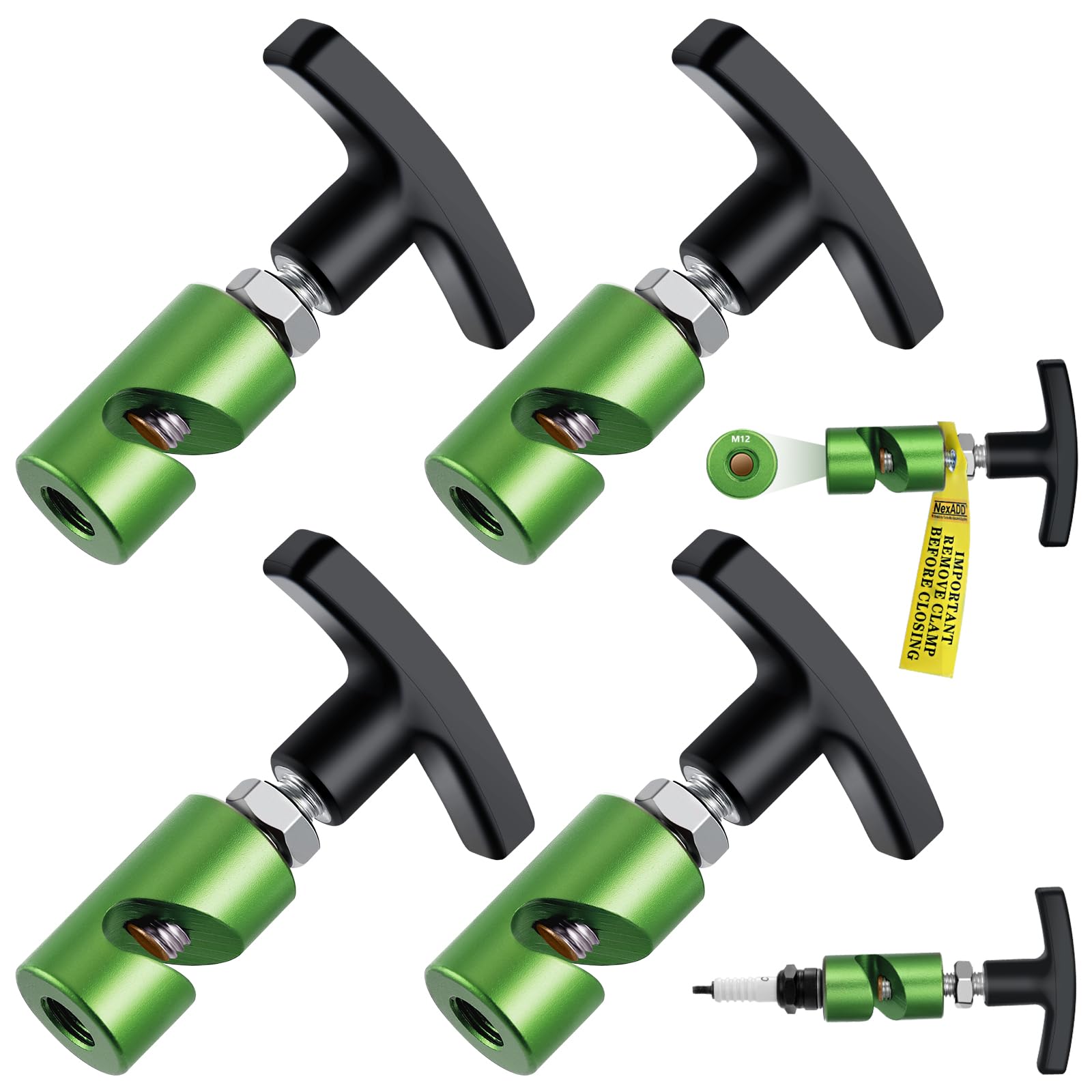 Amazon.com: Car Hood Prop Spark Plug Caliper 12mm with Brass Tip ...