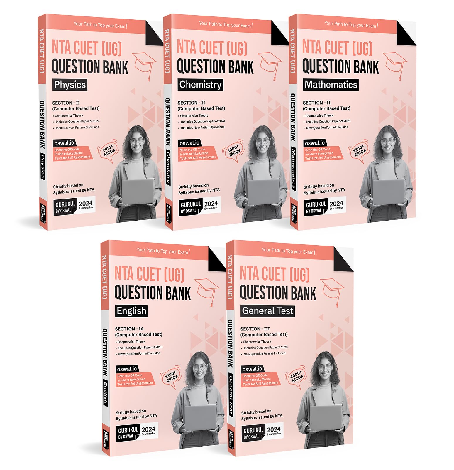 Buy Gurukul NTA CUET Science PCM Question Bank Bundles (Set of 5) Exam ...