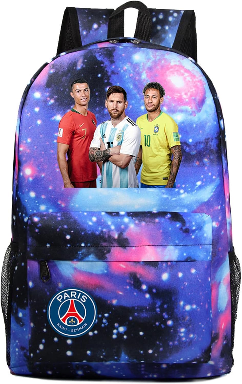 Amazon.com | Jefuzh Cristiano Ronaldo Messi Neymar Backpack-Lightweight ...