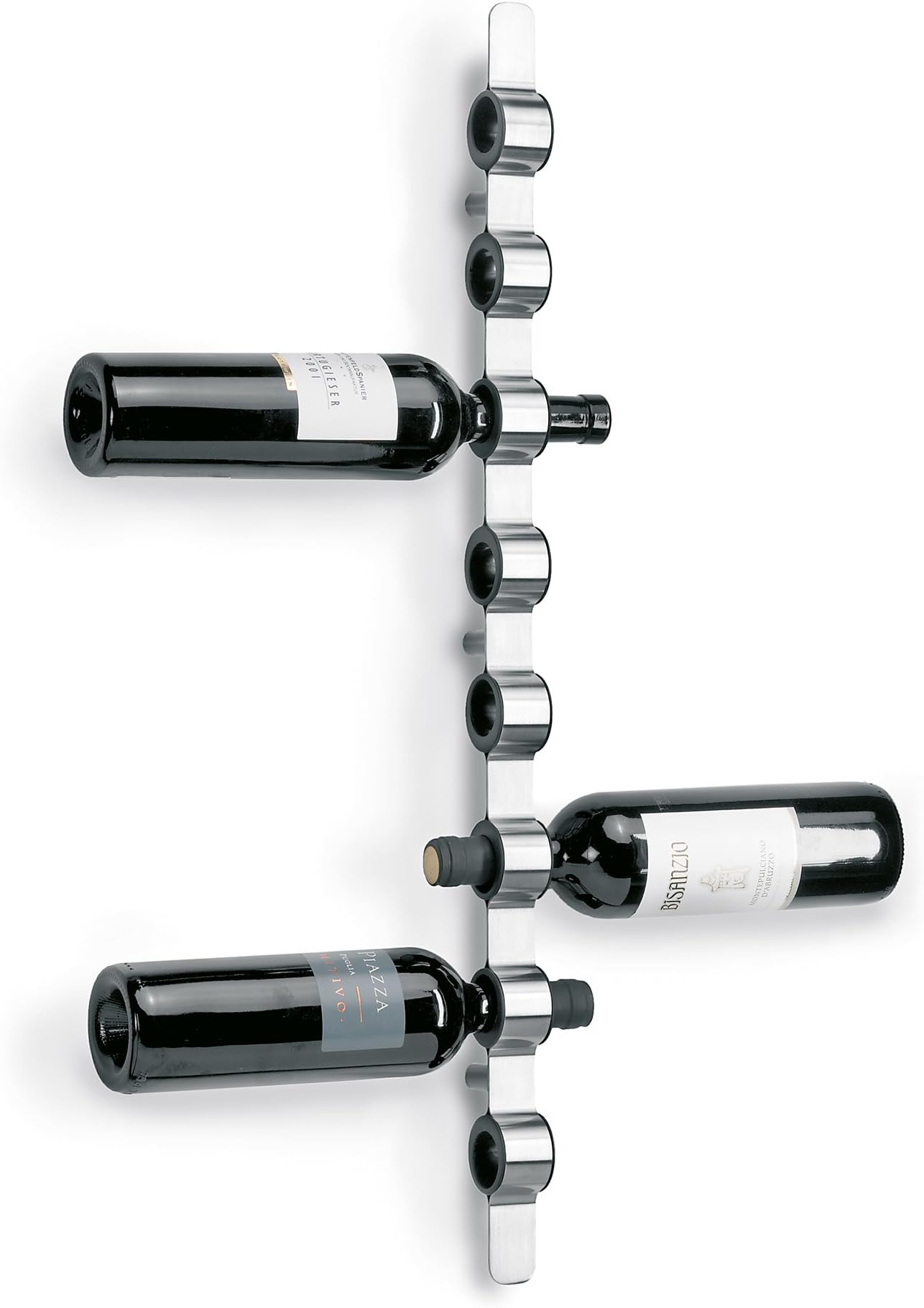 blomus -CIOSO- Weinflaschen-Wandhalter in exklusiver Optik, Edelstahl ...