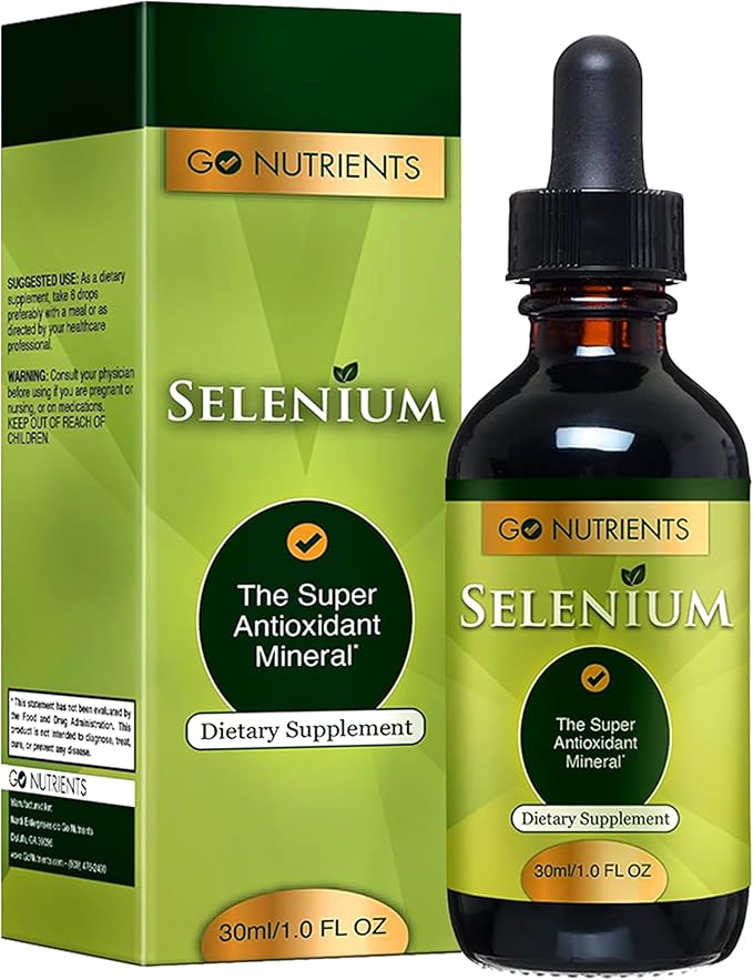 Amazon.com: Go Nutrients Selenium 200 mcg Supplement, Yeast-Free Liquid ...