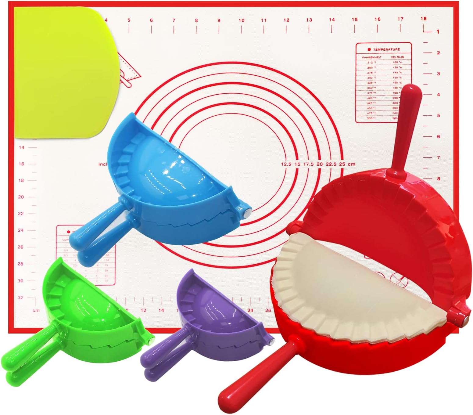 Amazon.com: Empanada Maker Press, Dumpling Maker Press of 4, Extra Non ...