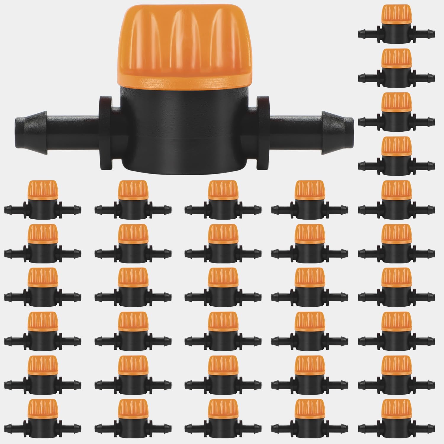 Amazon.com : RedChili 35 Pcs 1/4" Drip Irrigation Shut Off Valves, In ...