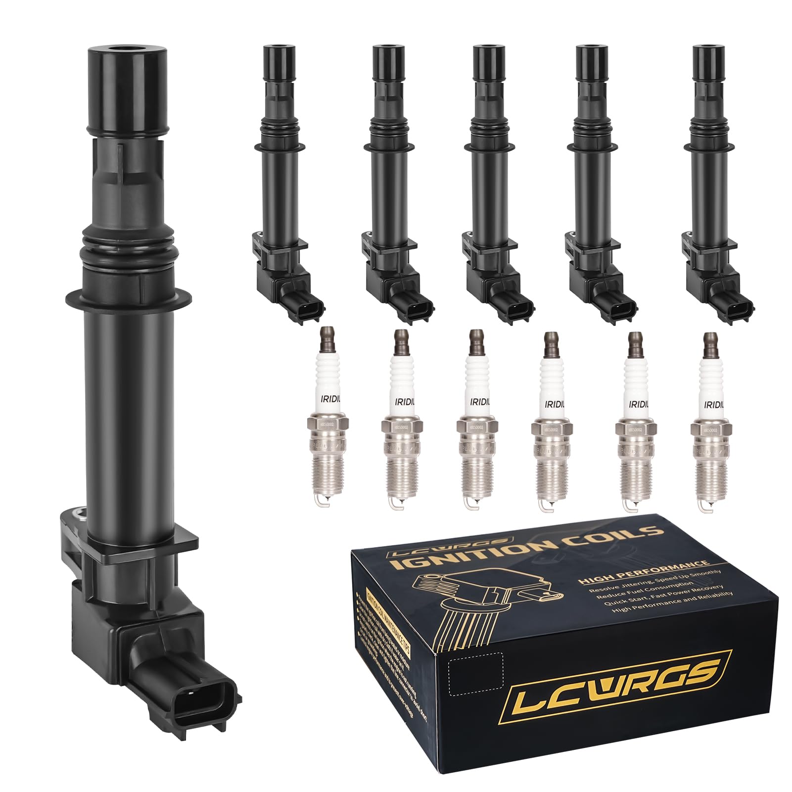 Amazon.com: Set of 6 Ignition Coil Pack and Spark Plugs fits for 3.7 V6 ...
