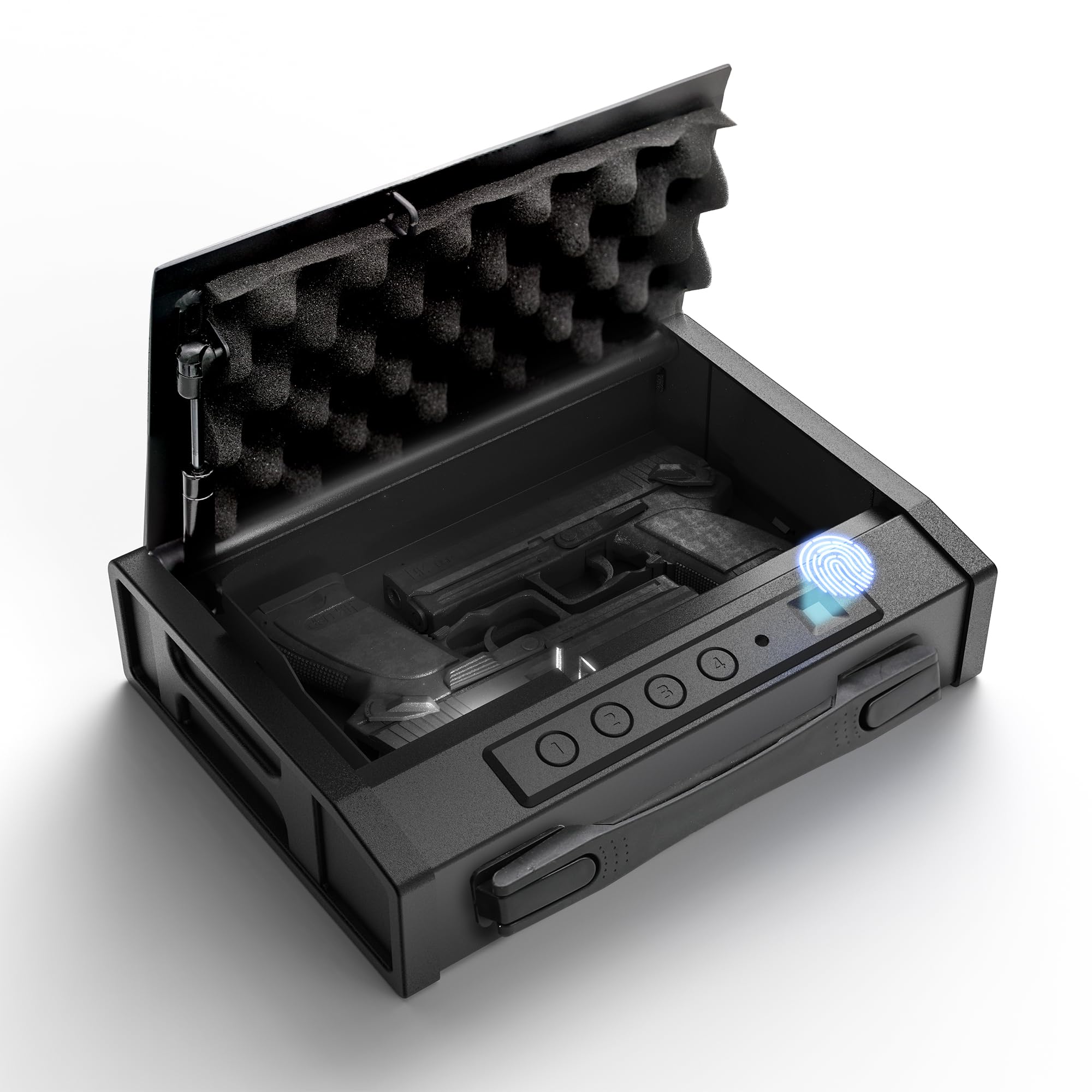 HOOSHEE Biometric Gun Safe,Gun Safe for Pistols,Quick-Access Handgun ...