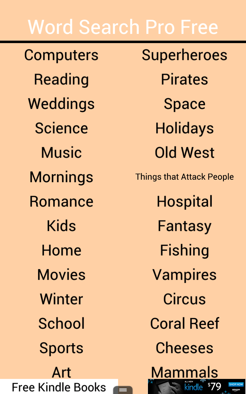 Word Search Pro Free - App on Amazon Appstore