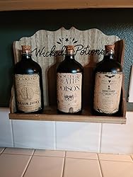 Amazon.com: Cornucopia Black 16-Ounce Glass Apothecary Bottles (3-Pack ...