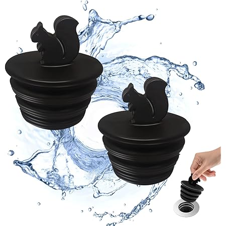 Pack of 2 Universal Silicone Sink Plugs, Water Plugs for Standard Sinks ...