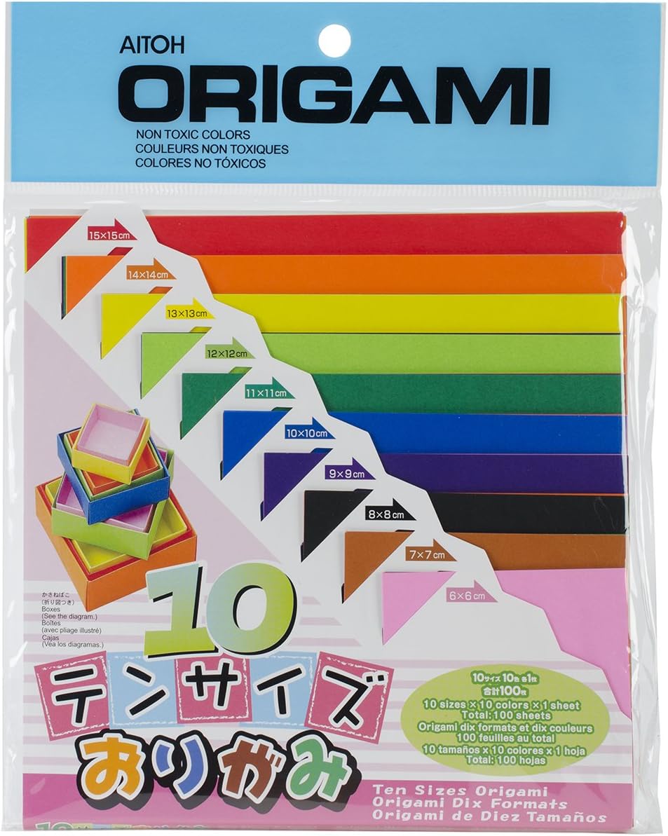 Amazon.com: Origami Paper Square Colour Fold Craft Paper for Kids DIY ...