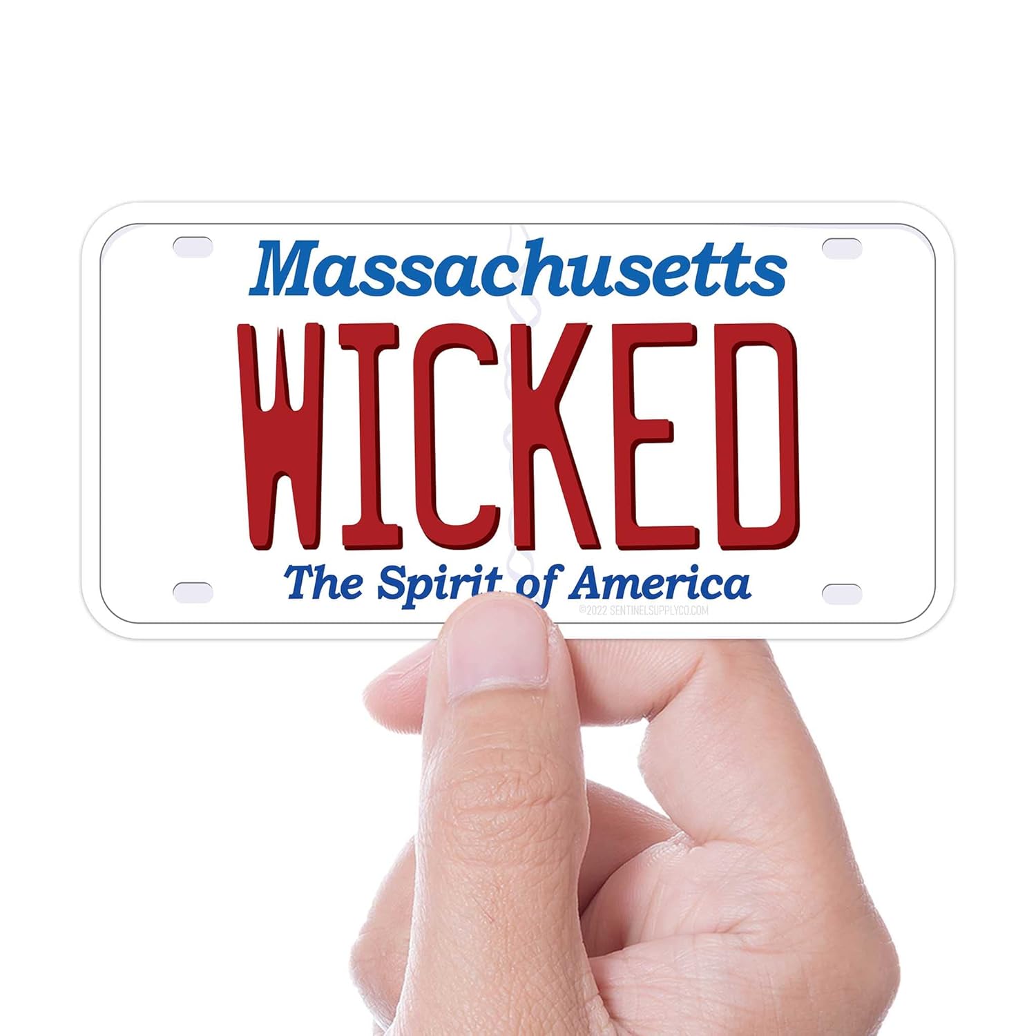 Amazon.com: Wicked Massachusetts Sticker - Cute Boston Decal License ...