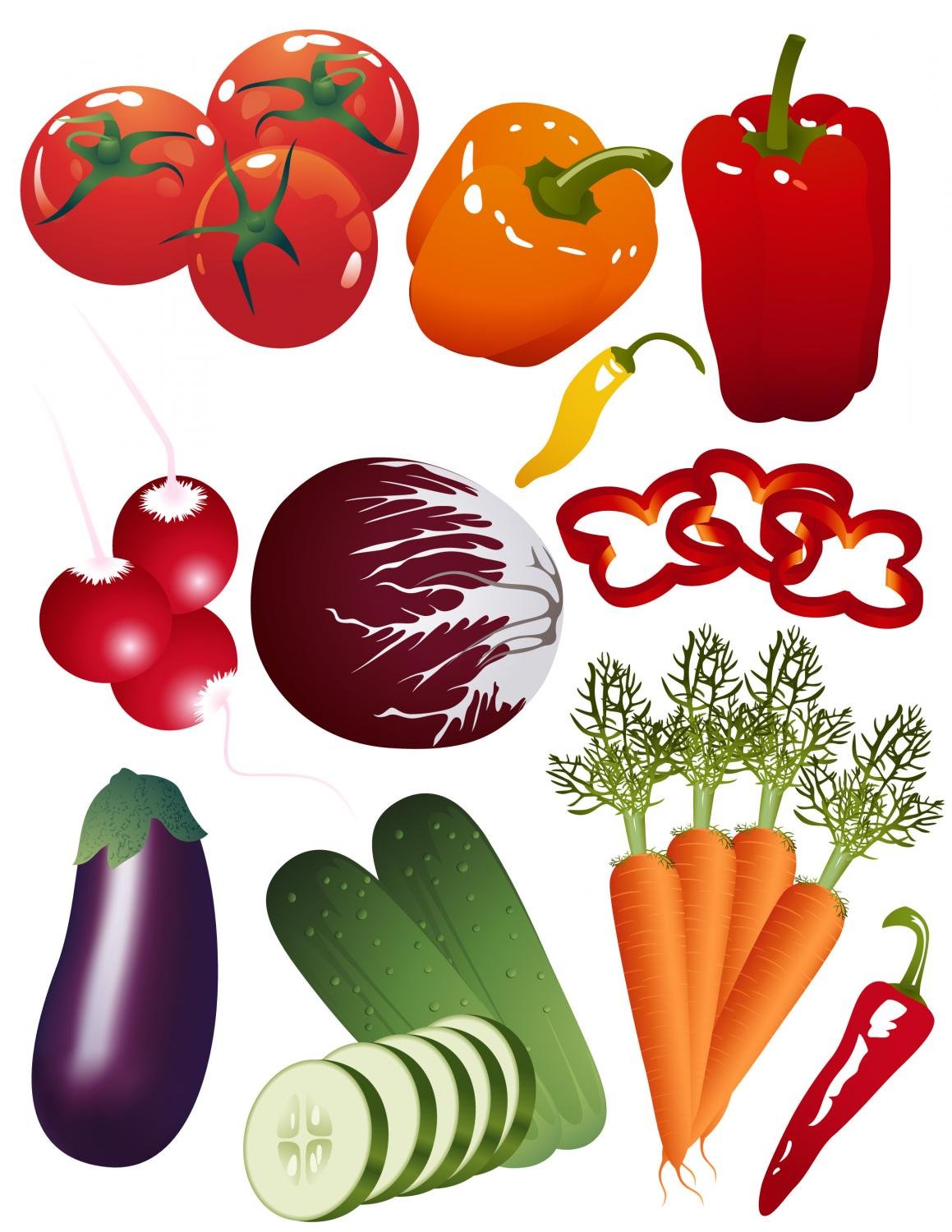 Individual Vegetables Pictures