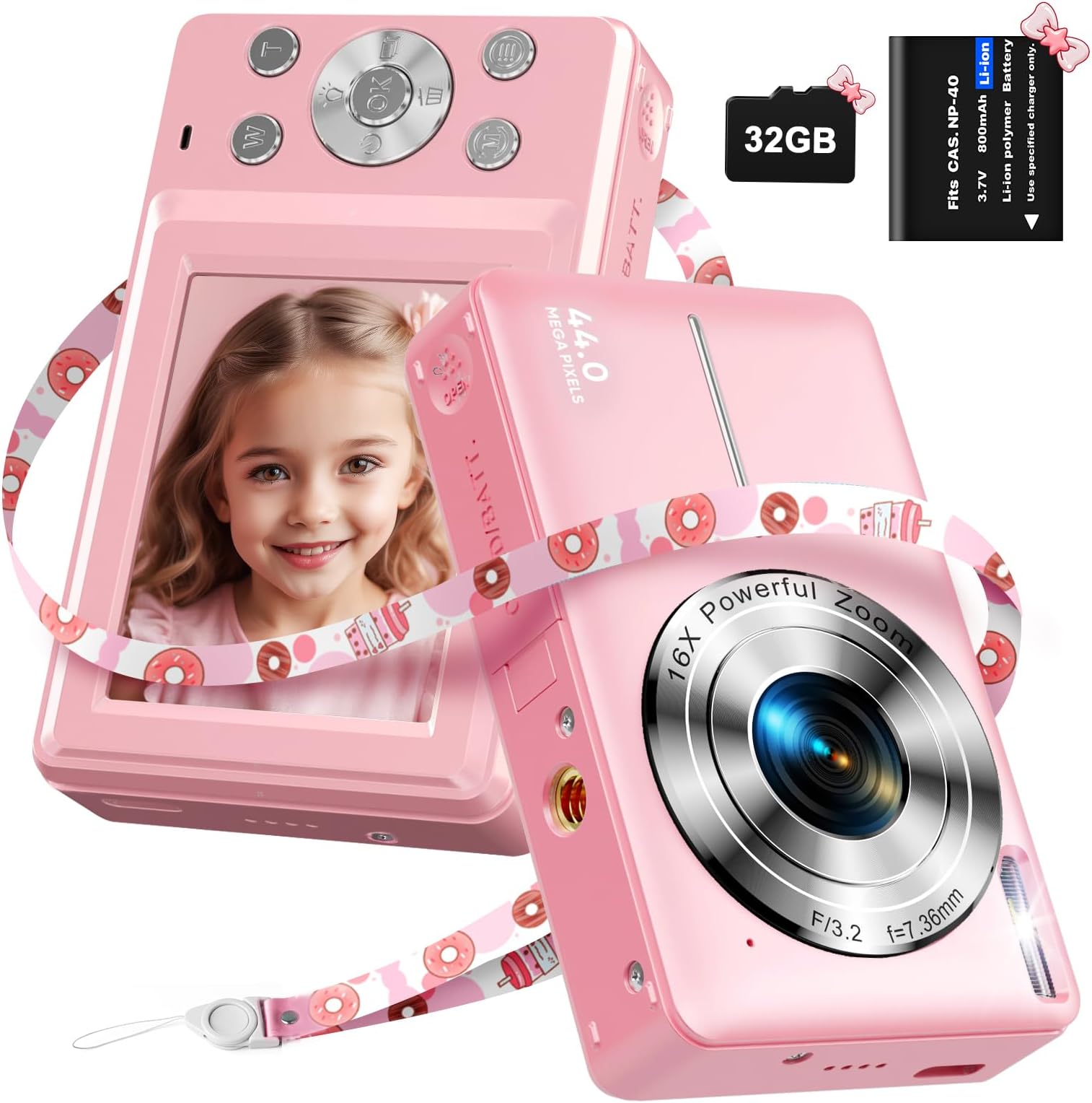Amazon.com : Digital Camera, Autofocus 48MP FHD 1080P Camera for Kids ...