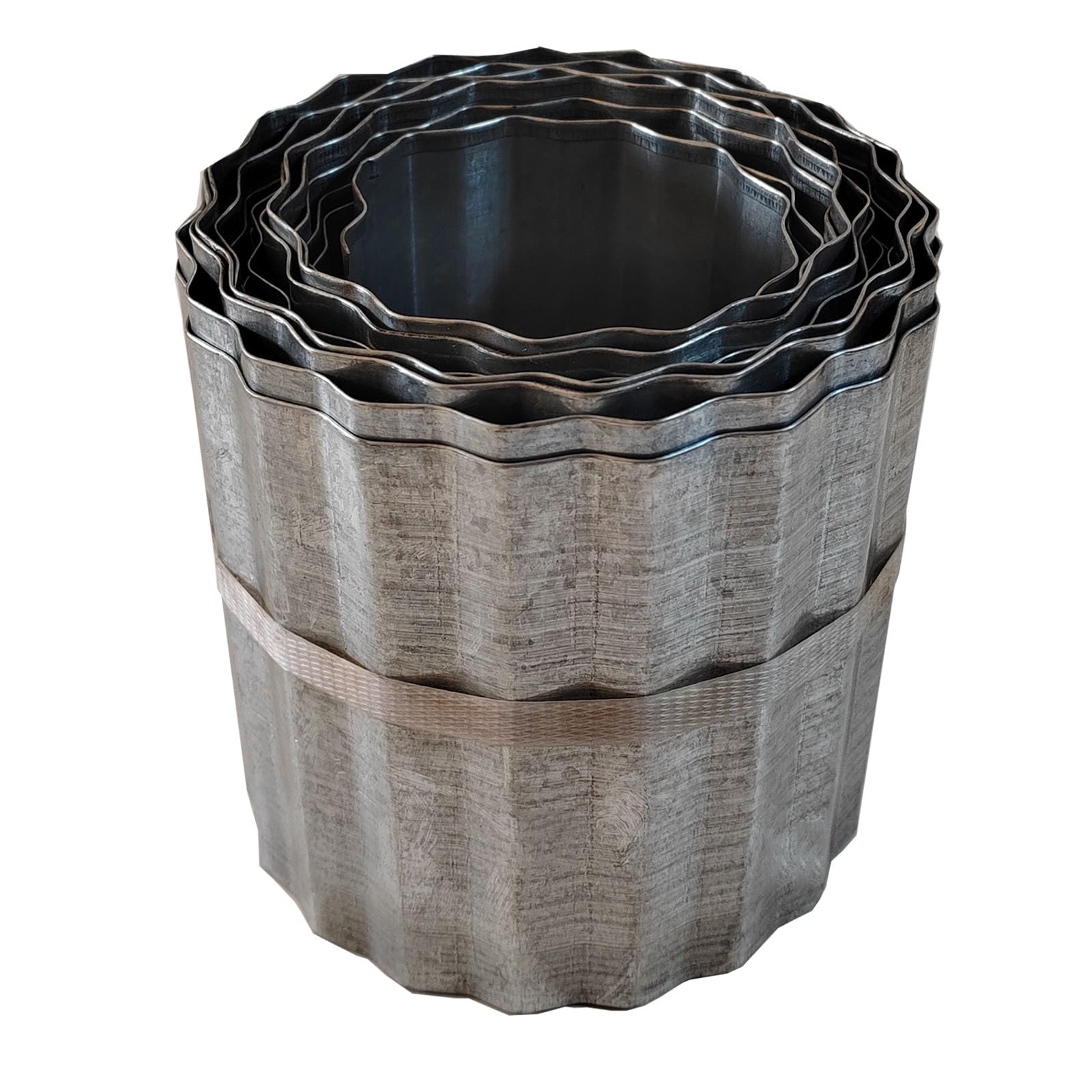 Amazon.com : Metal Landscape Edging Border,8 inch × 20 feet Corrugated ...