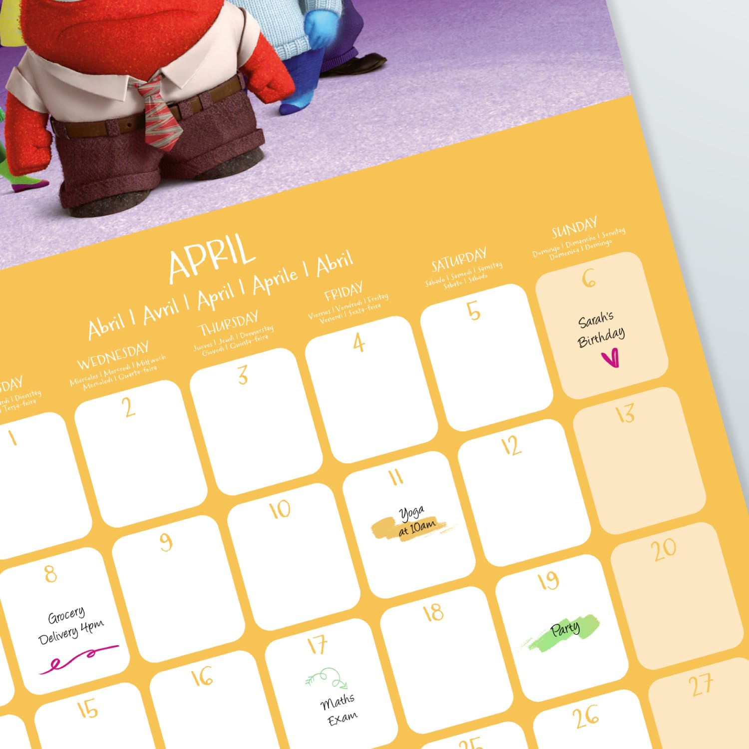 Grupo Erik Disney Pixar Wall Calendar 2025 | 12″ x 12″ Square Calendar ...