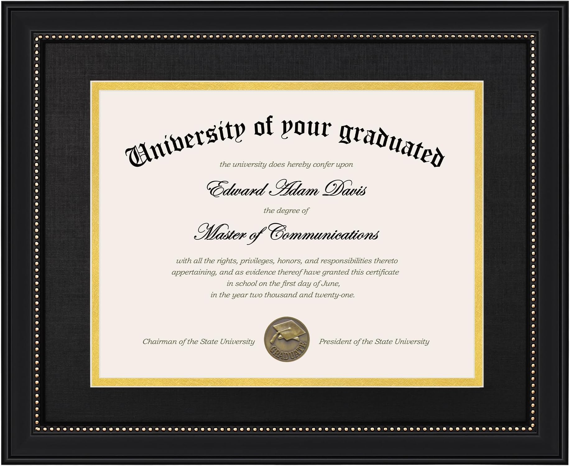 Amazon.com - USADiplomaFrames- Cherry Glossy Mahogany Diploma Frame ...