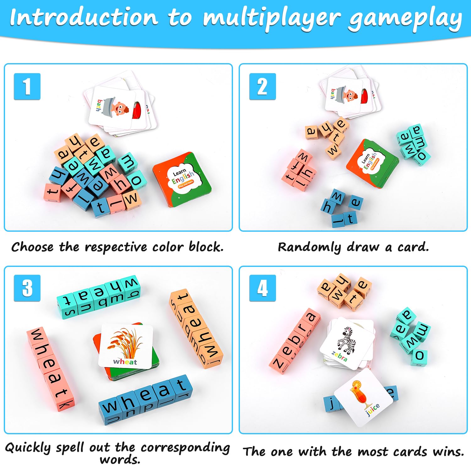 Preschool Spelling Game Spelling Game For Kids Wooden Alphabet Spelling ...