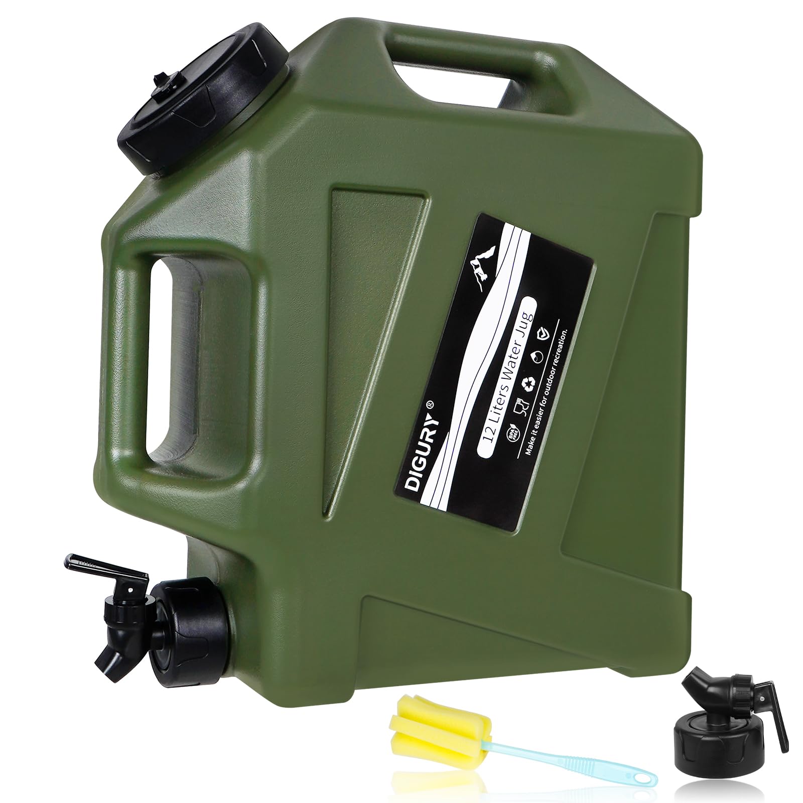 Amazon.com: Camping Water Container, 3.2 Gallon Water Jug BPA Free ...