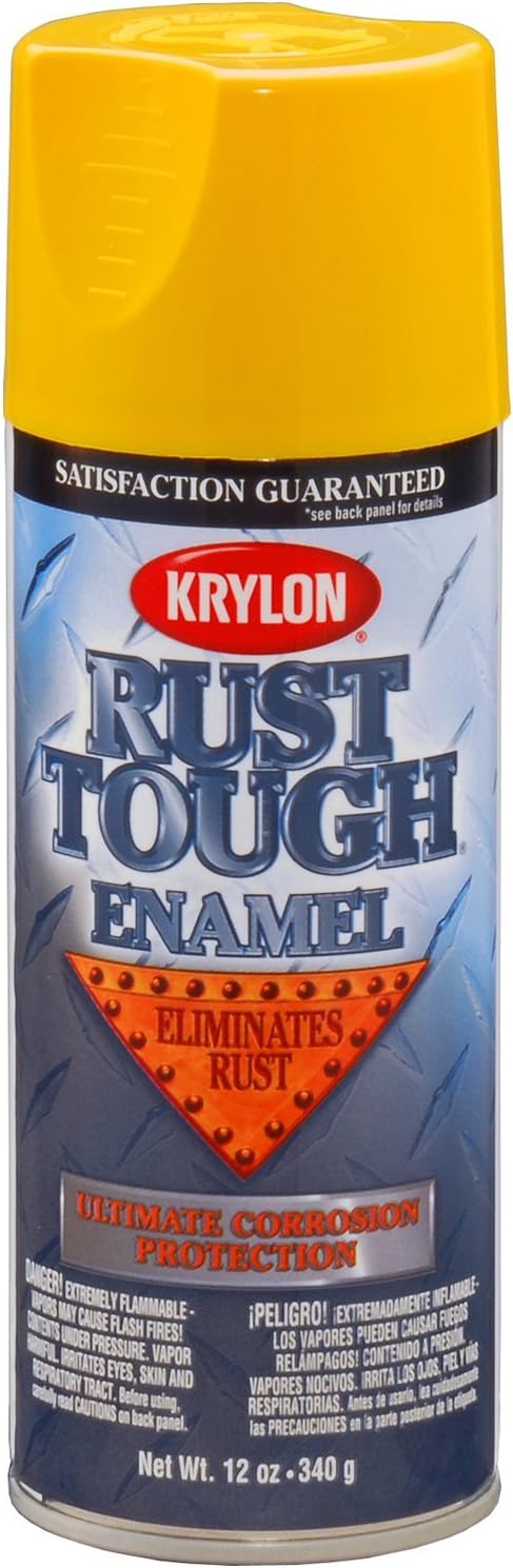 Krylon (K09211007-6 PK) 'Rust Tough' Sun Yellow Rust Preventive Enamel ...