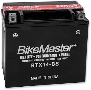 Amazon.com: BikeMaster Performance+ Maintenance-Free Batteries BTX14-BS ...