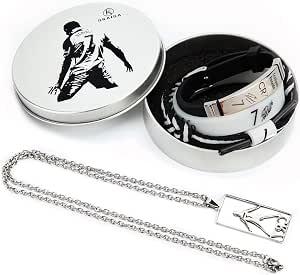 Skaisa Set of 4 Ronaldo Stuff, Ronaldo Necklace, Signature Black ...