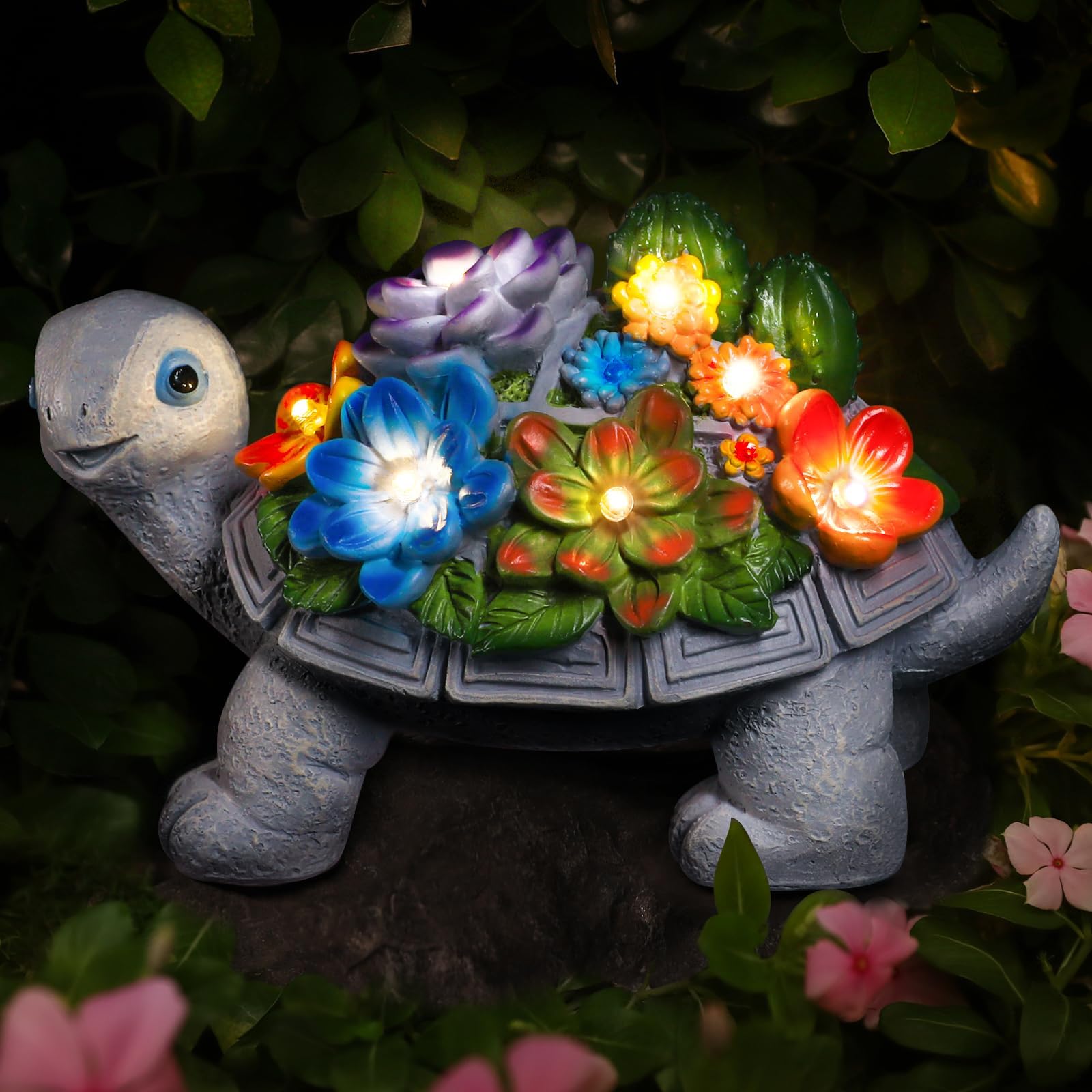 Amazon.com: Linkax Gifts for Grandma Mom Women, Solar Turtle Statues ...