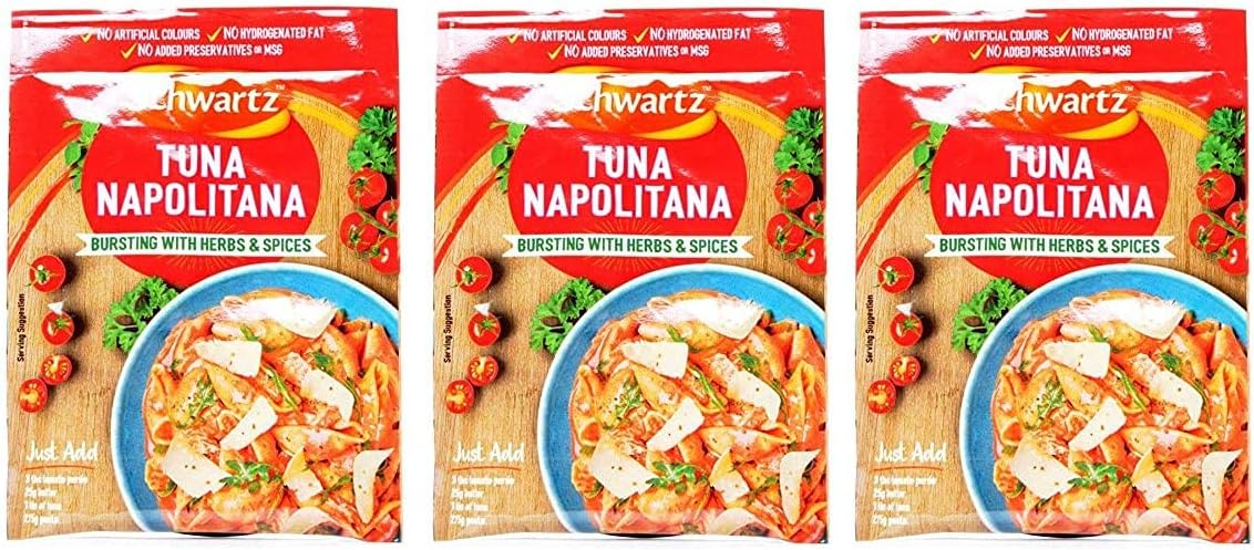 Schwartz Packet Sauce Range (Tuna Napolitana 3 x 30g) : Amazon.co.uk ...