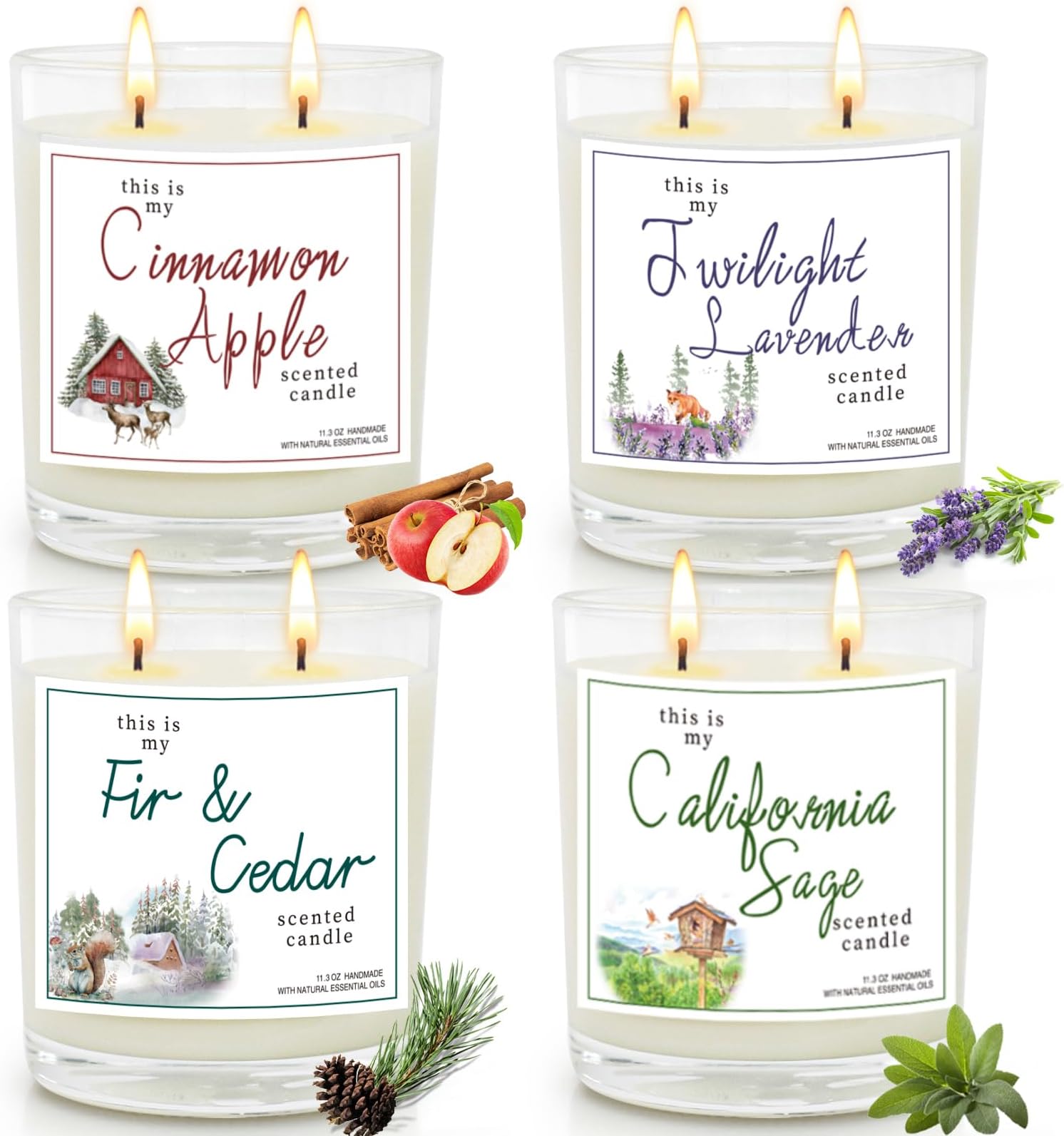 Amazon.com: Candles for Home Scented 11.5 OZ Scented Candles Clearance ...