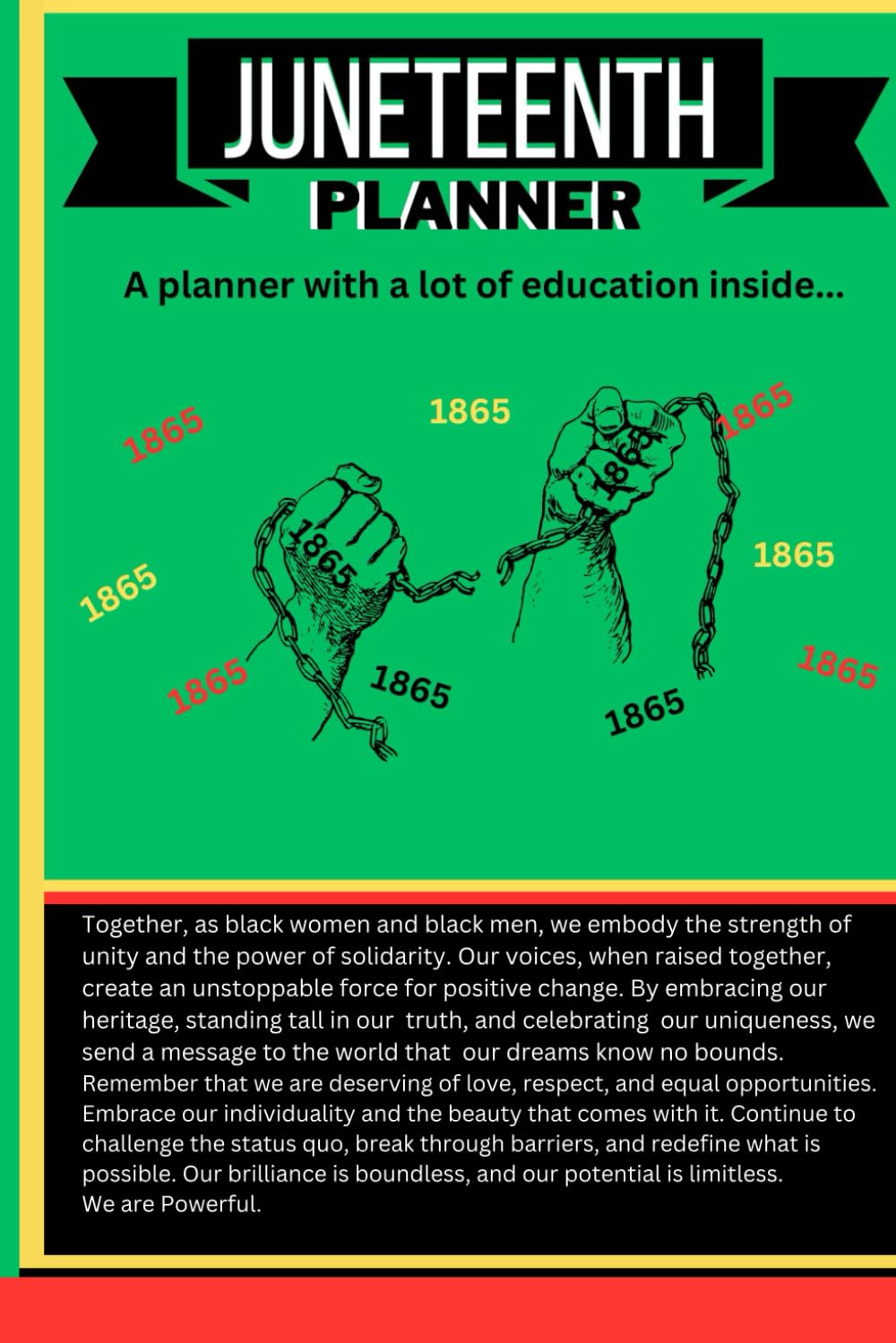 Juneteenth Planner African American History Black Educational 1865 ...