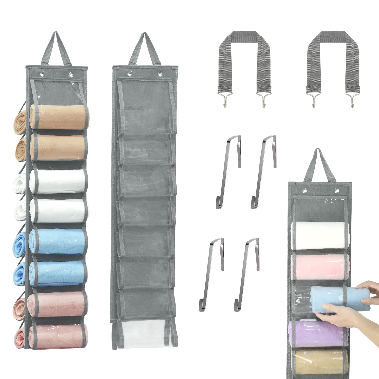 UUBEMM Leggings Storage Hanging Organizer,Storaging Hanger Roll Rack ...
