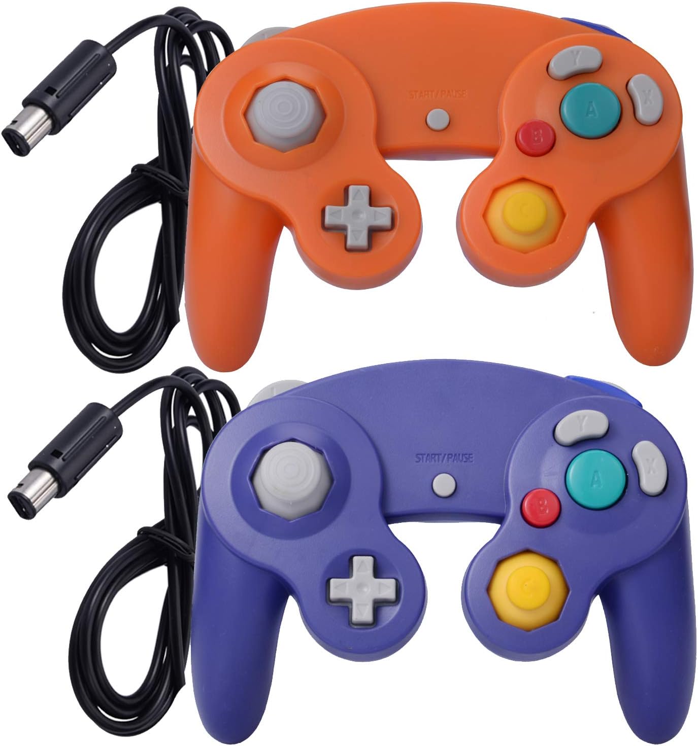 Amazon.com: ONE250 2 Pack Classic Shock Joypad Wired Controller ...