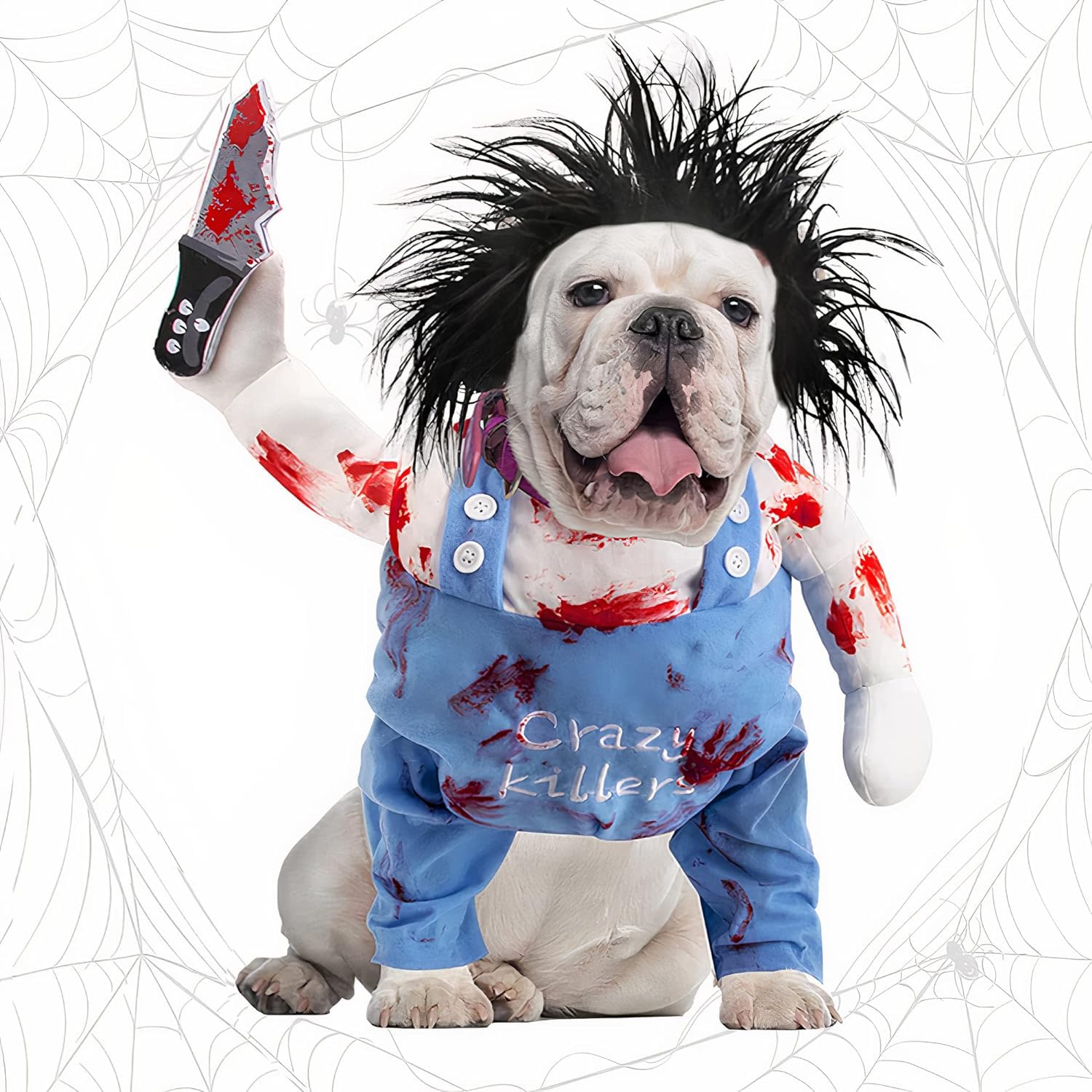 Amazon.com : Halloween Deadly Dog Costume, Scary Costumes for Pets, Dog ...