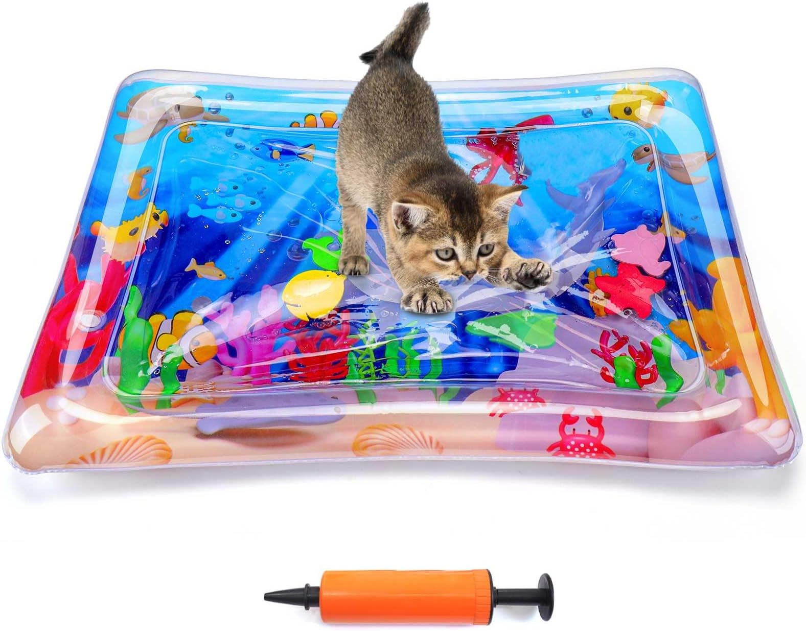 Amazon.com: Palksky Cat Water Mat, Upgraded-Thicken Unbreakable Pet Cat ...