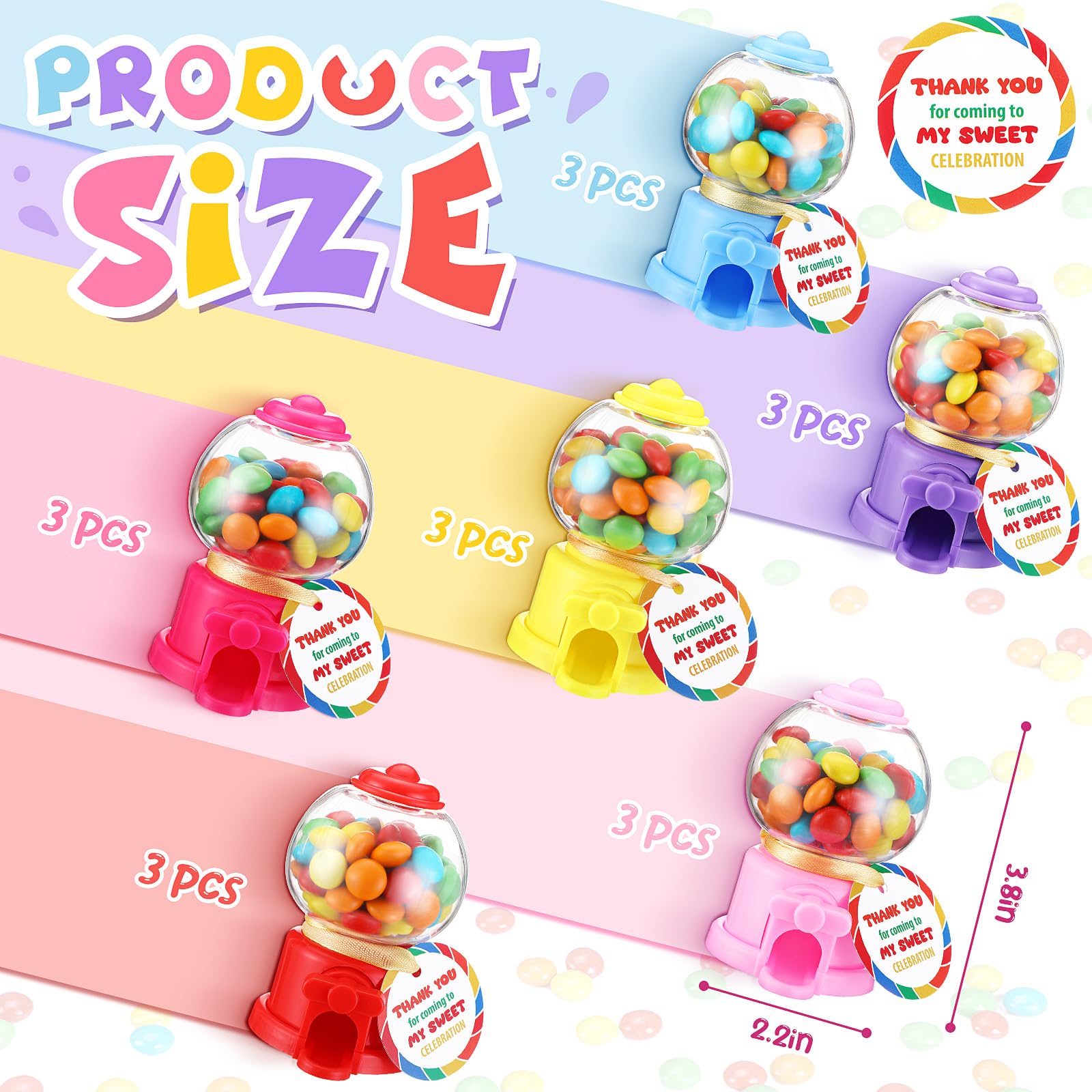Small Gumball Machines Party Favors