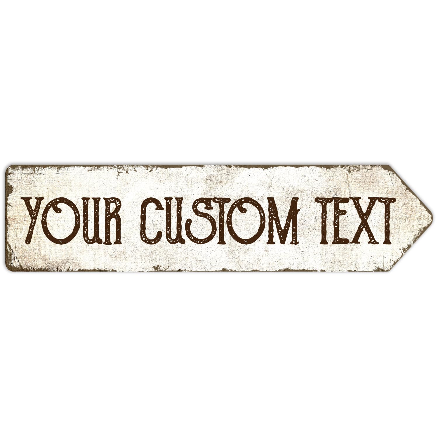 Amazon.com: Rustic Custom Sign, Personalized Right Directional Metal ...
