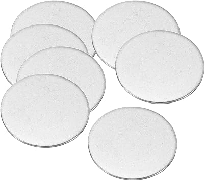Amazon.com: PATIKIL 22mm Steel Disc, 50pcs Round Metal Stamping Blanks ...