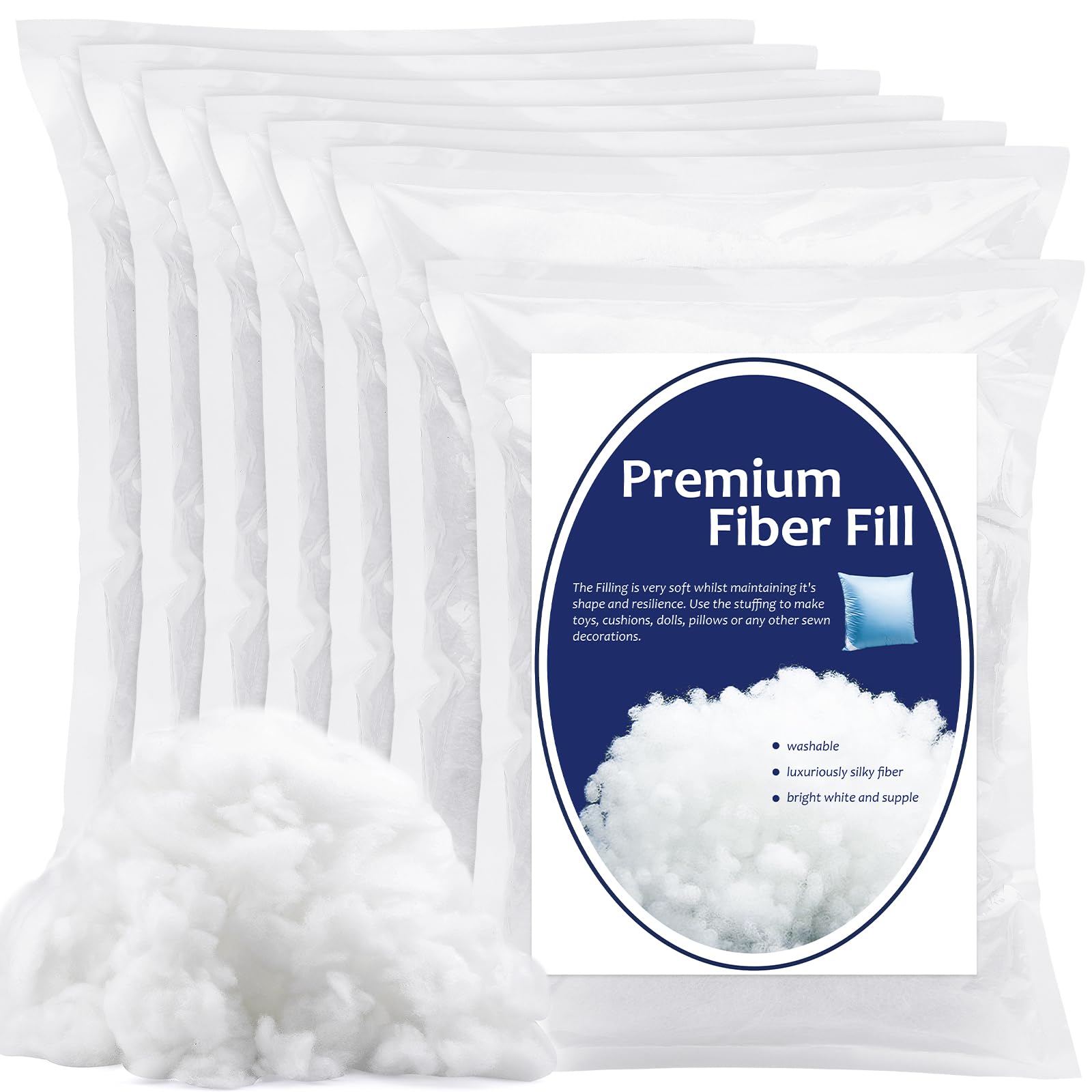 Amazon.com: 900g/31.7oz Polyester Fiber Fill, Premium Fiber Fill ...