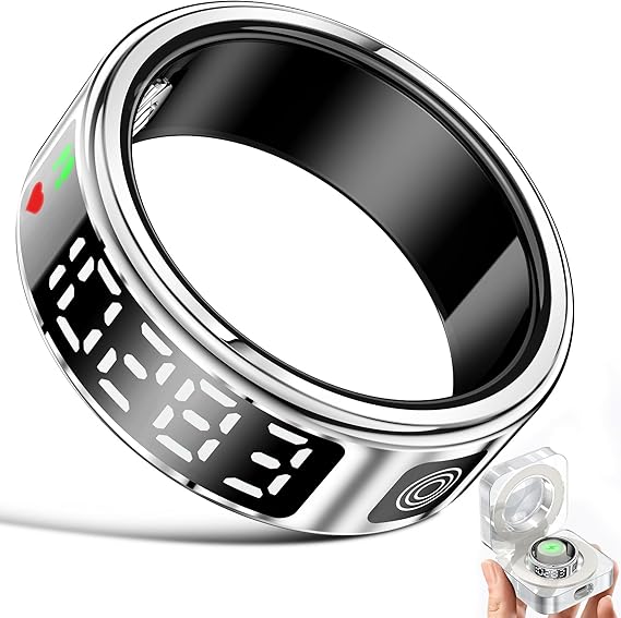 Amazon.com: Gwenland Smart Ring Health Ring - Smart Rings for Women Men ...