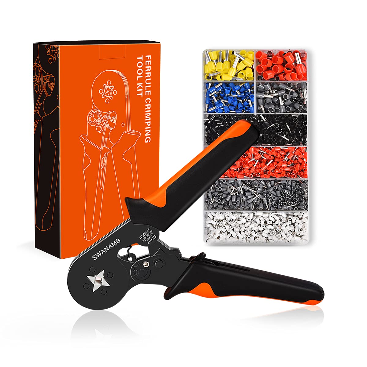 Swanambferrule Crimping Tool Kit Hsc8 6 4a Self Adjustable Racheting ...