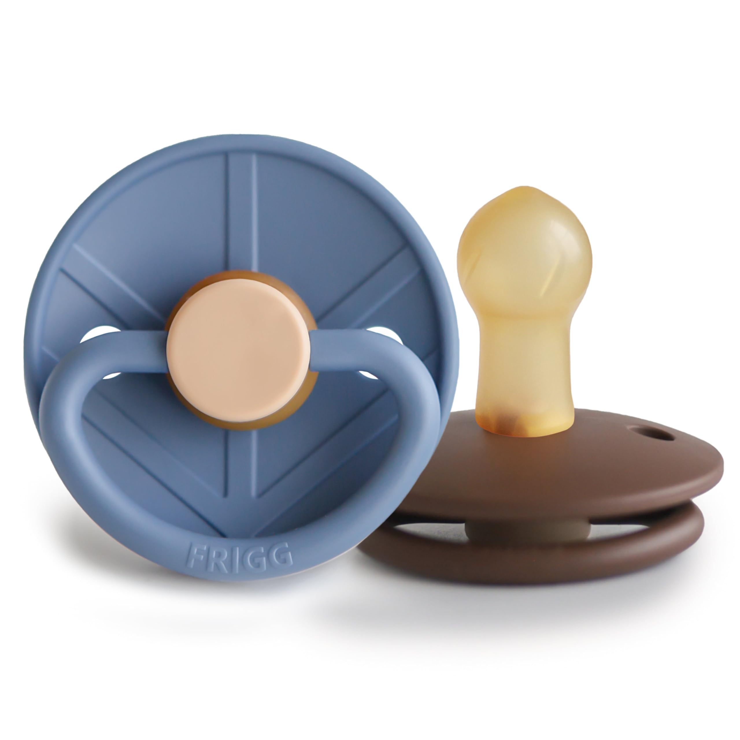 Snapklik.com : FRIGG Little Viking Natural Rubber Baby Pacifier 2-Pack ...