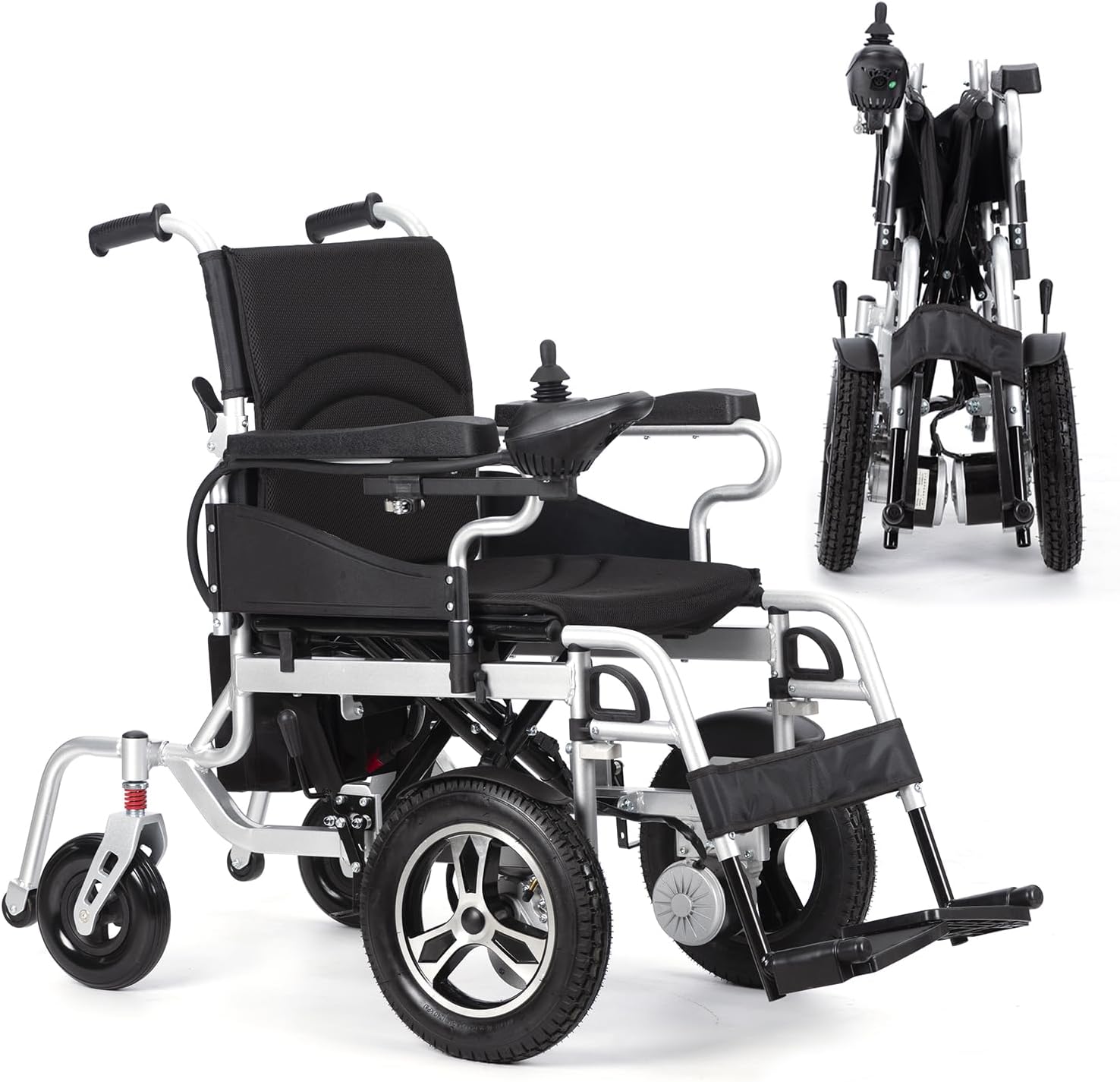 Amazon.com: Foldable Electric Wheelchairs for Adults, All Terrain Heavy ...