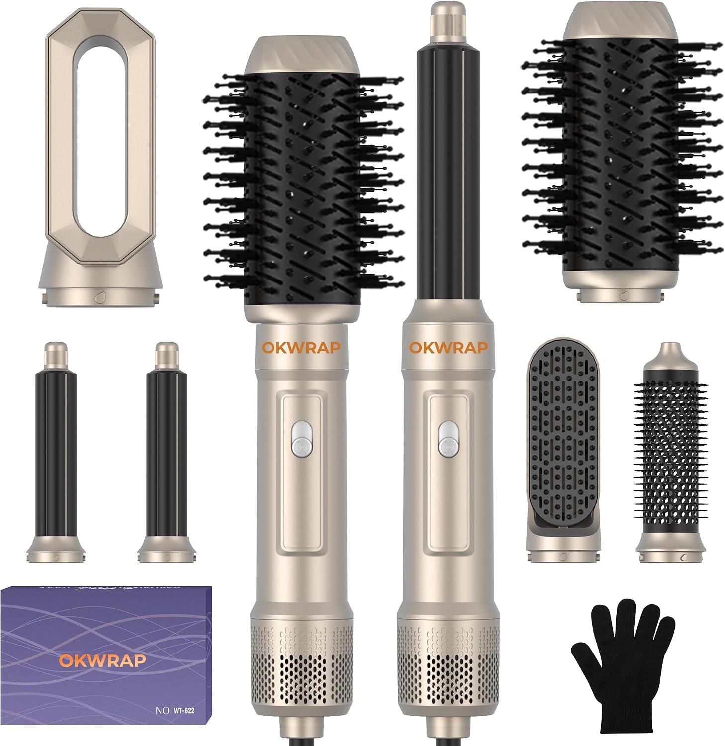 Amazon.com : 6 in ONE Blow Dryer Brush, Curling Wand Hair Styling Tools ...
